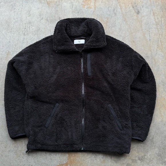 TNA | Jackets & Coats | Tna Womens Teddy Fleece Jacket Black | Poshmark